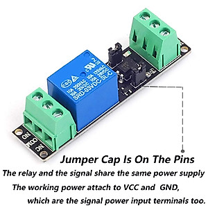 3v Relay Board for Raspberry Pi Arduino Relay Module 1 Channel Opto-Isolate High Level Trigger for IOT ESP8266 Microcontrollers Development Board