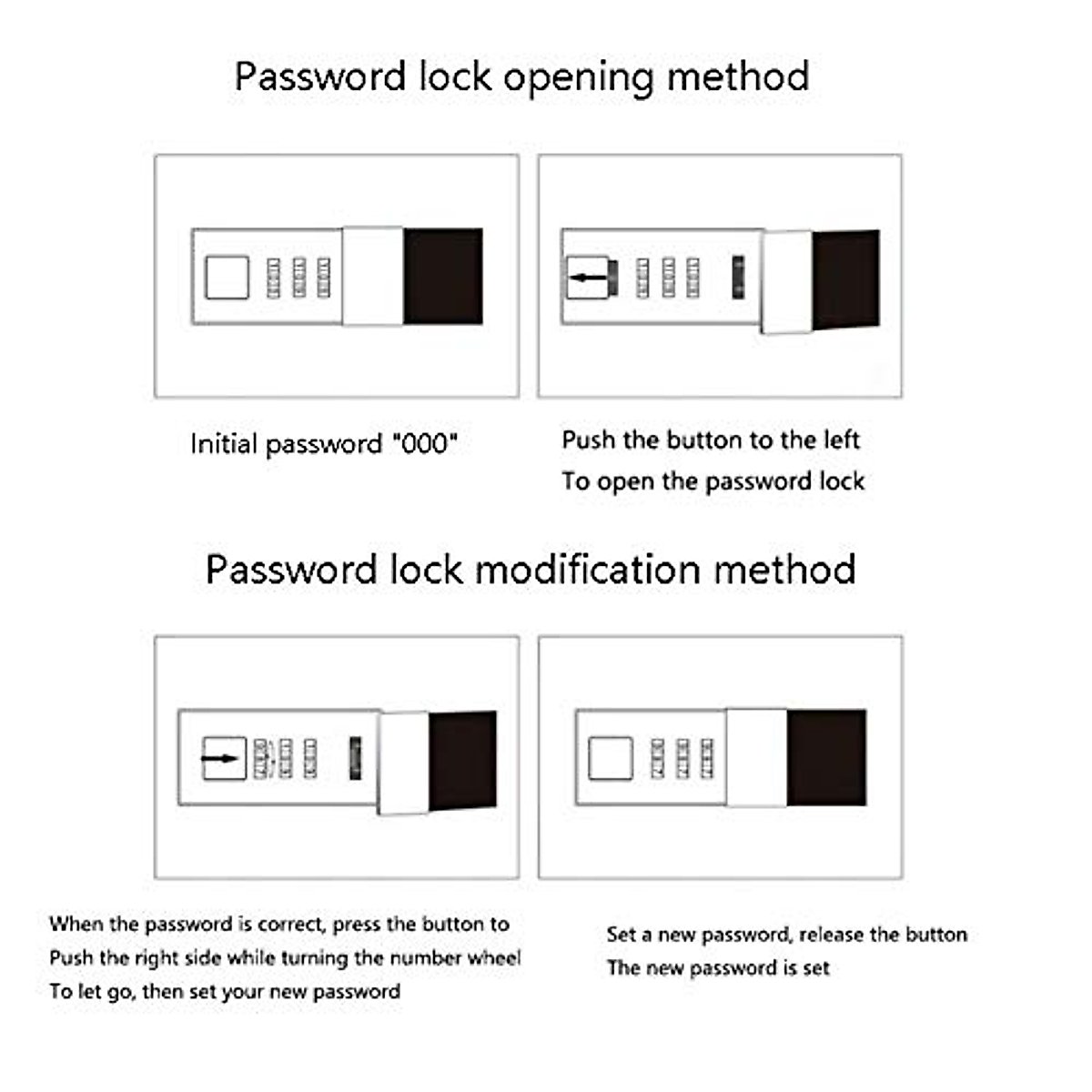 YIAAN Writing Notepads B6 Notebook Creative Password Lock Journal PU Leather Combination Lock Diary Digital Password Locking Journal Diary Thick Paper (Color : Grey)