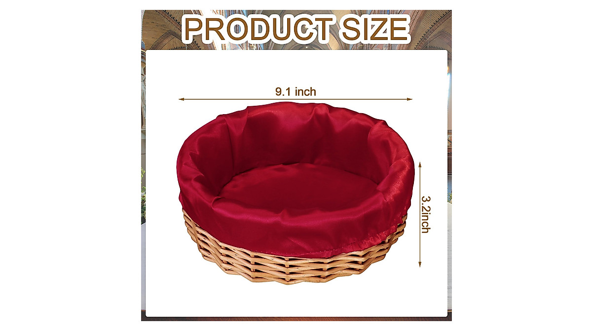 Hushee 3-Pack Offering Baskets for Church & Events