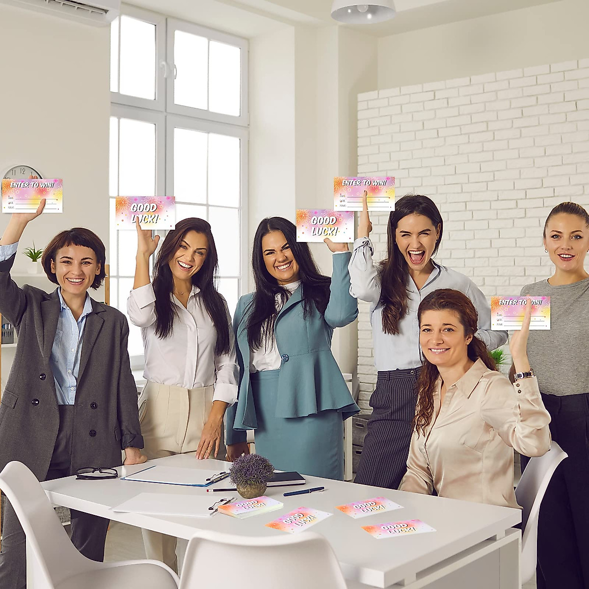 1200 Pcs Colorful Enter to Win Raffle Tickets Cards 3.5 x 2 Inch Entry Form Ticket Cards for Contest, Auction, Raffles, Ballot Box with Space for Name, Email Address Phone Number Fields (1200)