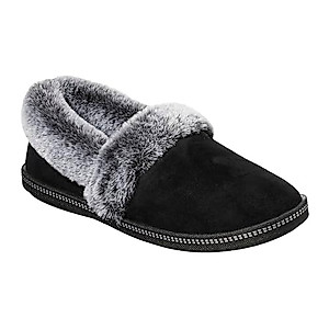 Skechers womens Cozy Campfire - Team Toasty Slipper, Black, 5 US