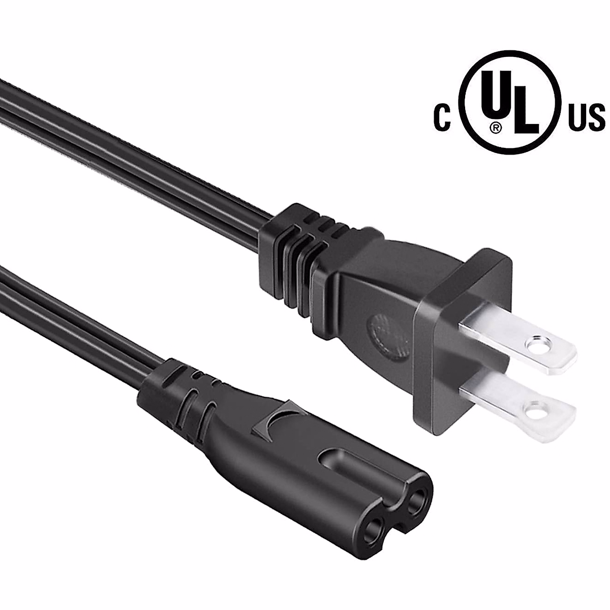 DIGITMON 3FT Premium 2-Prong Replacement AC Power Cable Compatible for Microsoft 1681 Xbox One S Models Power Supply Adapter Brick