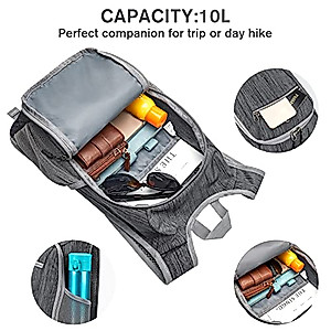 G4Free 10L Hiking Backpack Lightweight Packable Hiking Daypack+RFID Sling Bag Crossbody Sling Backpack Small for Men Women Hiking Outdoor