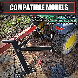 VIAGL Lawn Mower Trailer Towing Hitch, Garden Tractor Pro Hi Hitch Fit for John Deere Cub Cadet Husqvarna Riding Mowers Trailer Hitch for Lawn Mower