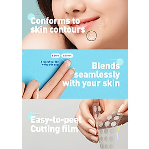 OLIVE YOUNG Care Plus Spot Patch 1 Pack | Hydrocolloid Acne Korean Spot Patch to Cover Zits, Pimples and Blemishes, for Troubled Skin and Face (102 Count - 10mm*72ea + 12mm*30ea)