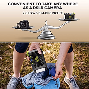 MARBERO 88Wh Portable Power Station 24000mAh Camping Solar Generator(Solar Panel Not Included) Lithium Battery Power 110V/80W AC, DC, USB QC3.0, LED Flashlight for CPAP Home Camping Emergency Backup