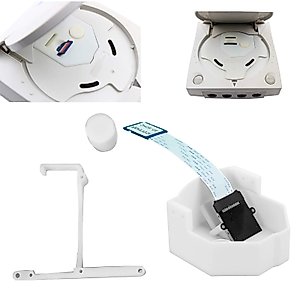 Extender Adapter Expansion Cable Adapter Quick Switch Game Button ABS Material Easy to Replace for Sega Dreamcast GDEMU Work