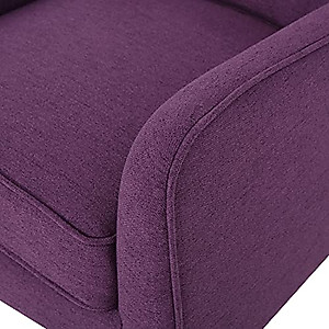 Christopher Knight Home Felicity Mid-Century Fabric Arm Chair, Purple
