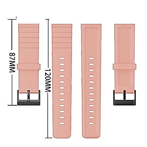 Lamshaw Compatible for Mindrose Smart Watch Band, Silicone Sport Replacement Soft Band Wristbands Straps Compatible with Mindrose H80 1.47 inch Smart Watch Fitness Tracker (Pink)