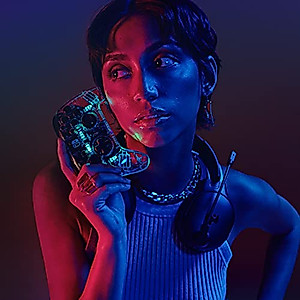 PDP Afterglow LED Wireless Deluxe Gaming Controller - Licensed by Nintendo for Switch and OLED - RGB Hue Color Lights - See through Gamepad Controller - Paddle Buttons