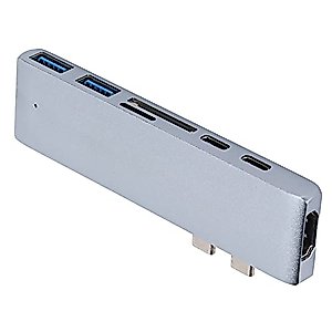 USB Hub, Multiport 7 in 2 Mini USB Adapter for