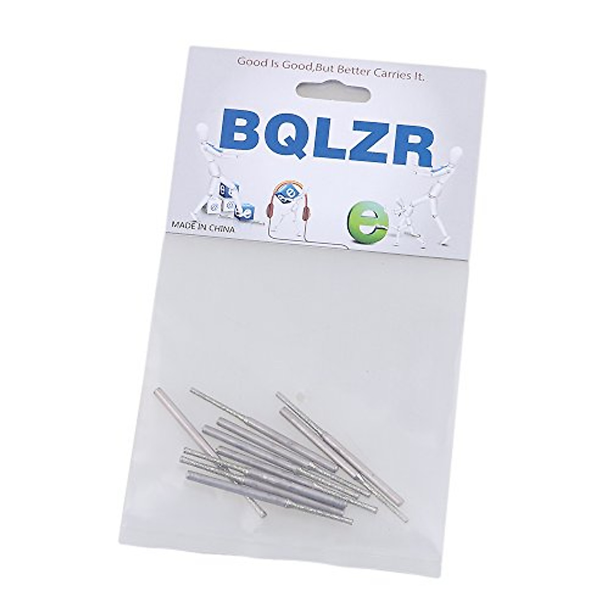 BQLZR 1.5MM Silver Extended Gems Diamond Drill Bits Bowlder Pearls Jewelry Agates Hole Drill Bits Diamond Coated Tip Pack of 10