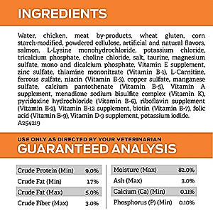 Purina Pro Plan Veterinary Diets OM Overweight Management Savory Selects, Salmon Feline Formula Wet Cat Food, 5.5 oz., Case 24, 24 X 5.5 OZ