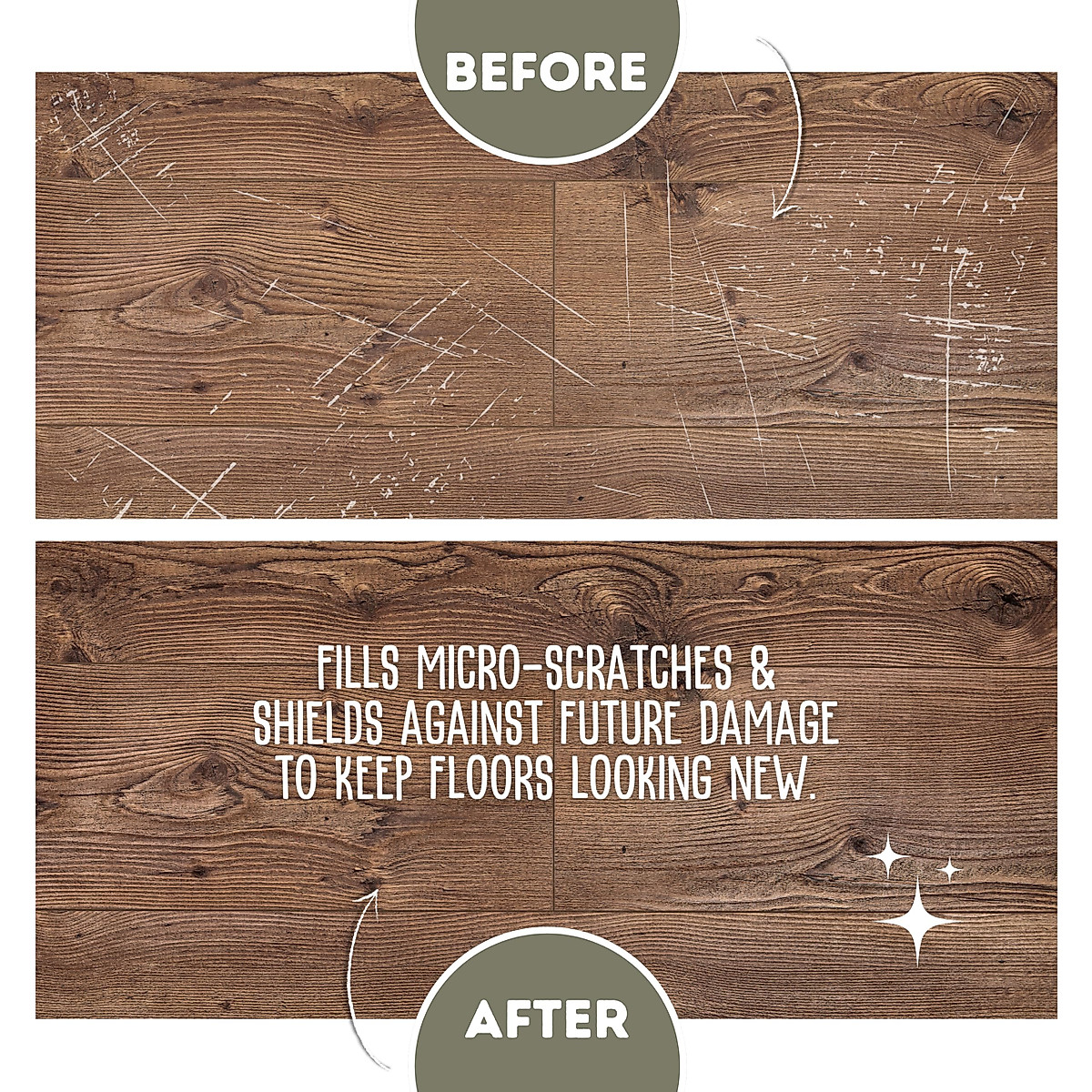 Quick Shine Hardwood Floor Luster 64oz | Plant-Based Cleaner & Polish w Carnauba | Simply Squirt & Spread | Don't Refinish It, Quick Shine It | Safer Choice Cleaner | Restore-Protect-Refresh