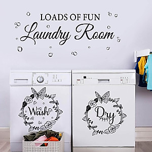 Laundry Room Wall Stickers Laundry Today Naked Tomorrow Wash Dry Bubble Quote Wall Decals Laundry Room Vinyl Wall Decal Quote Wash Dry Vinyl Laundry Stickers Quote Wall Art Stickers for Home Apartment