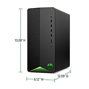 2021 Newest HP Pavilion Gaming Desktop, AMD 6-Core Ryzen 5600G Processor, AMD Radeon RX 5500, 16GB RAM, 256GB PCIe NVMe SSD + 1TB HDD, Mouse and Keyboard, Wins10 Home with Nod32 Antivirus