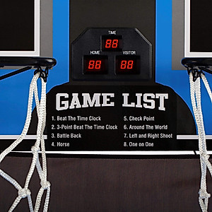Triumph Sports Big Shot II Double Shootout Basketball Game - LED Scorer - 8 Game Modes - 4 Basketballs , 80.5”L X 47.5”W X 81”H