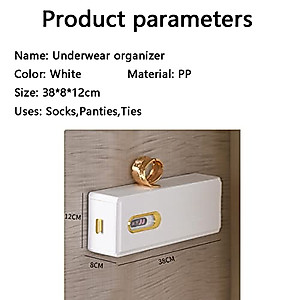 ACGrade Underwear Organizer,Wardrobe Wall Mounted Sock and Underwear Organizer,Closet Organizers,Underwear Organizer for Women(4pcs),38*8*12cm