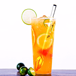 HISSF Iced Tea Spoons, Mixing Spoons,18/10 Stainless Steel Stirring Spoons, set of 6 Pieces-7.9 Inch