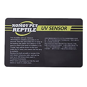HEEPDD 5Pcs Quick Test UVB Sensor Cards, Reptile UV Tester Heating Lamp Photochromic UVB Card Indicator for UVA UVB Reptile Bulb Light Lamp