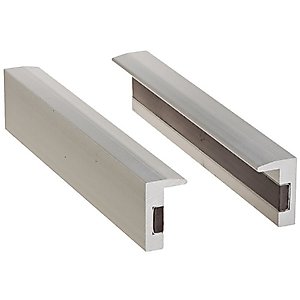 Yost Vises MA-360 Universal 6" Magnetic Aluminium Vise Jaw Caps Smooth Serrated Vise Jaw Cover Jaw Cover fits 6" Inch Vise Easily Attach with Magnet Strip - No Bolts Needed 1 Pair