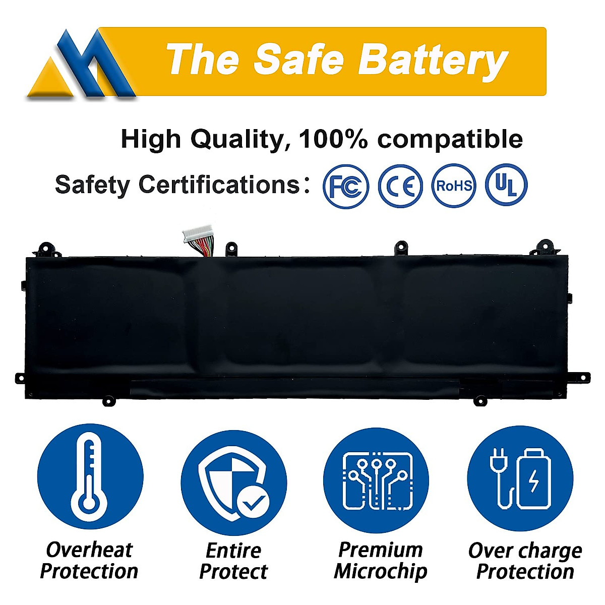 BN06XL L68299-005 Laptop Battery Replacement for HP Spectre X360 15 15-EB 15-EB0005UR X360 Convertible 15-EB0005NI Series Notebook BN06072XL L68235-1C1 HSTNN-IB9A 68299-0055 11.55V 72.9Wh 6000mAh