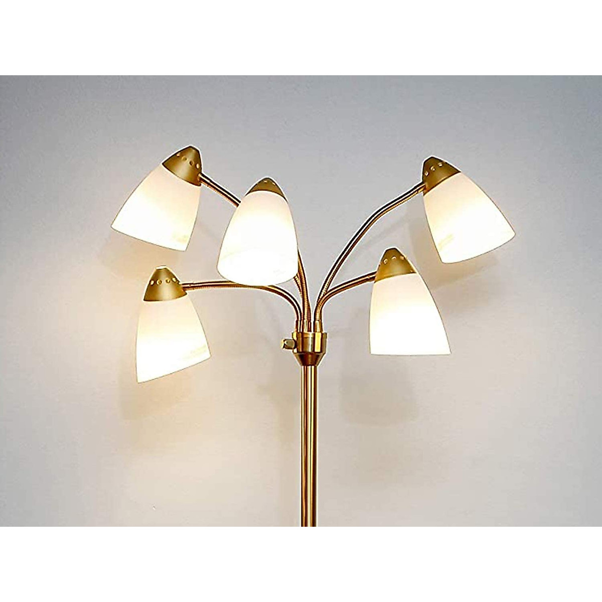 OTTOSEA 4 Pack Plastic Lampshade,5.7 inch High,4.1 inch Diameter,1.65 inch Fitter,Replacement Plastic Lamp Shade for LED Floor Lamp [White]