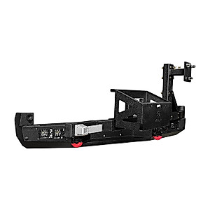 LUYWTE New Black Texture Steel Rear Bumper With Spare Tire Carrier&Sensor holes&D-Rings For 2005-2015 Tacoma