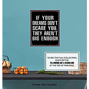 Muhammad Ali Poster Wall Art - 8x10 Motivational Posters - Sports Wall Decor - Gym, Man Cave, Bar, Bedroom, Home Office Decor - Inspirational Positive Quotes Sayings - Men, Boys, Entrepreneur Gifts