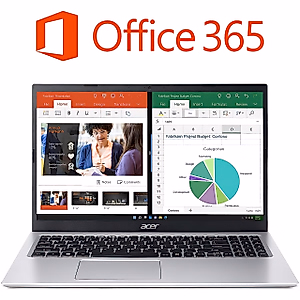 acer 2023 Newest Aspire 1 Slim Laptop, 15.6" FHD Laptop, Intel Celeron N4500 Processor, 12GB RAM, 128GB eMMC, 1-Year Microsoft 365 Personal Subscription,Student, Windows 11 Home S