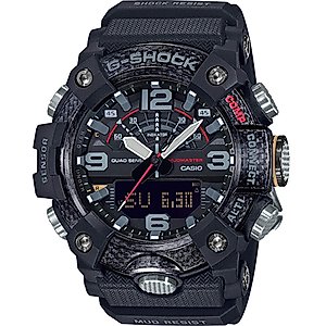 Casio Men's G-Shock Master of G Mudmaster Carbon Core Guard Quad Sensor Connected Grey Resin Watch GGB100-1A