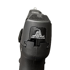 MyGunArts Laser Engraved Anodized Aluminum Rear Cover Slide Back Plate for 9mm .40 Taurus G2C, G3, G3XL, G3C, G2S, G3S, Millennium PT111-G2/PT140 Accessories, Don't Tread On Me