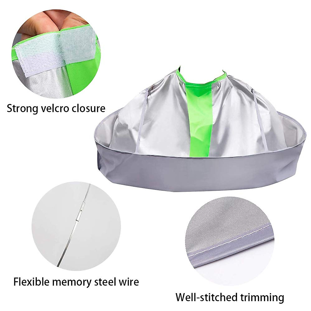 SZHSTC Professional Hair Cutting Cape Salon Barber Cape Waterproof Haircut Umbrella Catcher Hairdresser Gown Apron Men Women Hairdressing Supplies