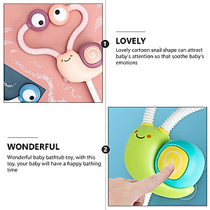 Baby Bath Shower Head Infant Bathing Toy Adorable Snail Toy Kids Playing Water Toy Shower Toy Baby Shower Toy Random Color