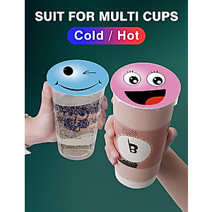 WantJoin 2 Rolls Cup Sealing Film, Cup Sealer Film 90-105 mm(3.5-3.7in） 6400 Cups for PP Plastic and Paper Cups, Tea Cup Sealing Film for Coffee Shop, Milk Tea Shop, Bar, Colourful