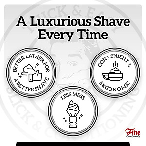 Fine ﻿Mr Lather Bowl, ﻿Gentleman's Ceramic Shaving Cream Bowl, Aerating Ribbed ﻿Texture, Brush Holder, Wall Mount Hole, Dark Bowl for Visual Contrast, Premium Stoneware Construction (Black)