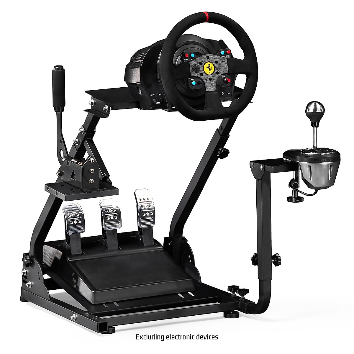 Dardoo Racing Wheel Stand Frame Foldable Fit for Logitech G920 G25 G27 G29 G923, Thrustmaster T80 T150 Driving Force PS4, Adjustable Sim Racing Cockpit Without Steering Wheel Shifter and Pedal