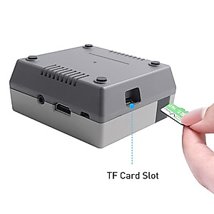 GeeekPi Case for Raspberry Pi 3B+, Pi Case with Fan, Retro Gaming Nes3Pi Case with Cooling Fan, Pi Heatsinks for Raspberry Pi 2B/3B/3B+