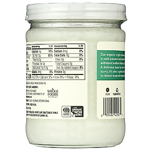 365 by Whole Foods Market, Organic Unrefined Coconut Oil Virgin, 14 Fl Oz