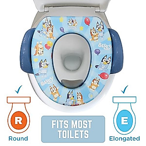 Bluey Soft Potty Seat - Potty Training Toilet Seat, Soft Cushion, Baby Potty Training, Safe, Easy to Clean