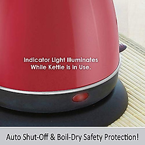 Chantal Mia electric water kettle, Brushed Stainless Steel, 32oz/4 cups