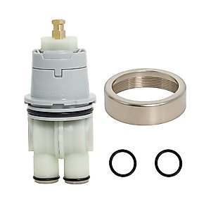 RP46074 Shower Universal Valve Cartridge Assembly for Delta Shower and Tub 13/14 Series Faucet, Replacement Part for Delta Monitor Cartridge, Include RP22734 Bonnet Nut Replacement