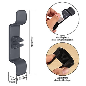 6 Pcs Cord Organizer for Appliances, Stick-on Kitchen Appliance Cord Organizer, Cable Management Cord Winder Wrapper with Adhesive, for Blender, Coffee Maker, Air Fryer, Kitchen Appliances