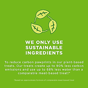 Bright Planet Pet | Better BBQ Chick'n Plant-Based Vegan Dog Treats - 6oz | Sustainable Natural Clean Label Hypoallergenic Allergy-Friendly | Low-Calorie Soft Veggie Dog Treats | Made in USA