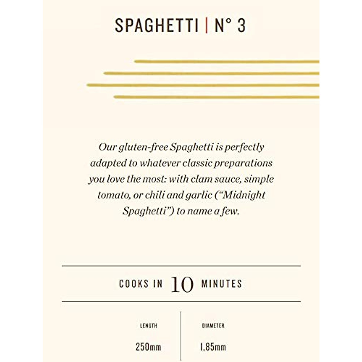 Rummo Italian Pasta Gf Spaghetti No.3 - Always Al Dente, Certified Gluten-Free, Made In Italy (12oz Package), 12 Ounce