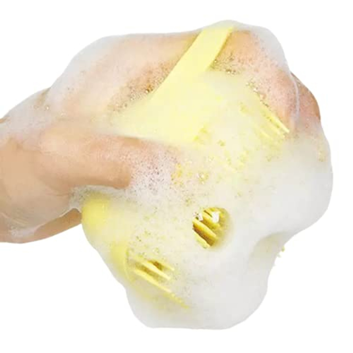 Dog scrubber bath, Dog bath brush with soap dispenser, Dog wash brush, Grooming Cleaning Comb, with Soft Silicone Rubber Bristles, Puppy Kitten Hair Brush Washing Pet Paws