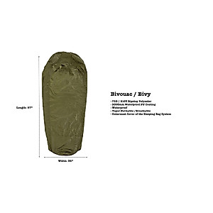 OmniCore Designs Mil-Spec 6-pc. Mummy Modular Sleeping Bag System 30F to -30F