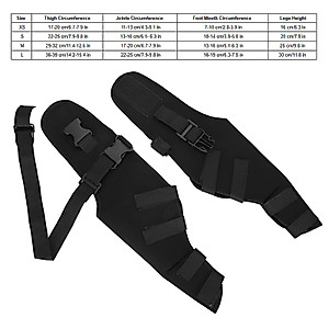 GOTOTOP Hind Legs Protector, Elbow Brace Dog Knee Brace Joint Brace Adjustable pet Knee Pads for Dog hind Leg Recovery(L-HJ25 Double Leggings Back Black)