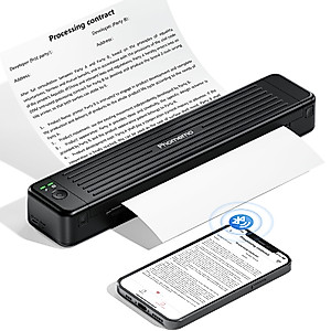 Phomemo Portable Printers Wireless for Travel, P831 Bluetooth Thermal Transfer Printer Support 8.5" X 11" US Letter/A4/A5/B5 Copy Paper, 300 DPI Mobile Inkless Printer for iOS, Android & Laptop