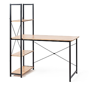 DormCo Suprima® Desk - Tall Bookshelf X-Style - Beech